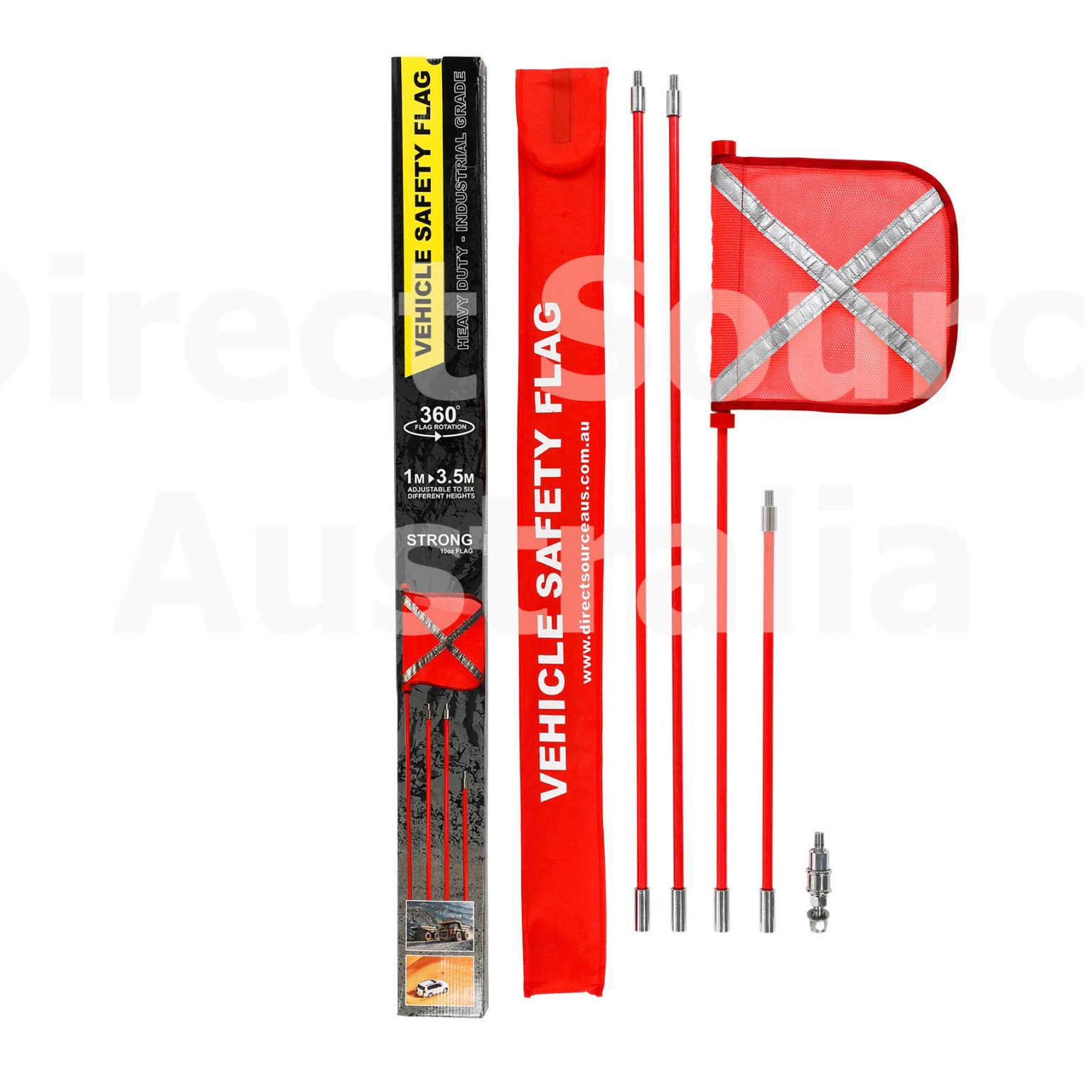 Vehicle safety flags (buggy whips) - Direct Source Australia